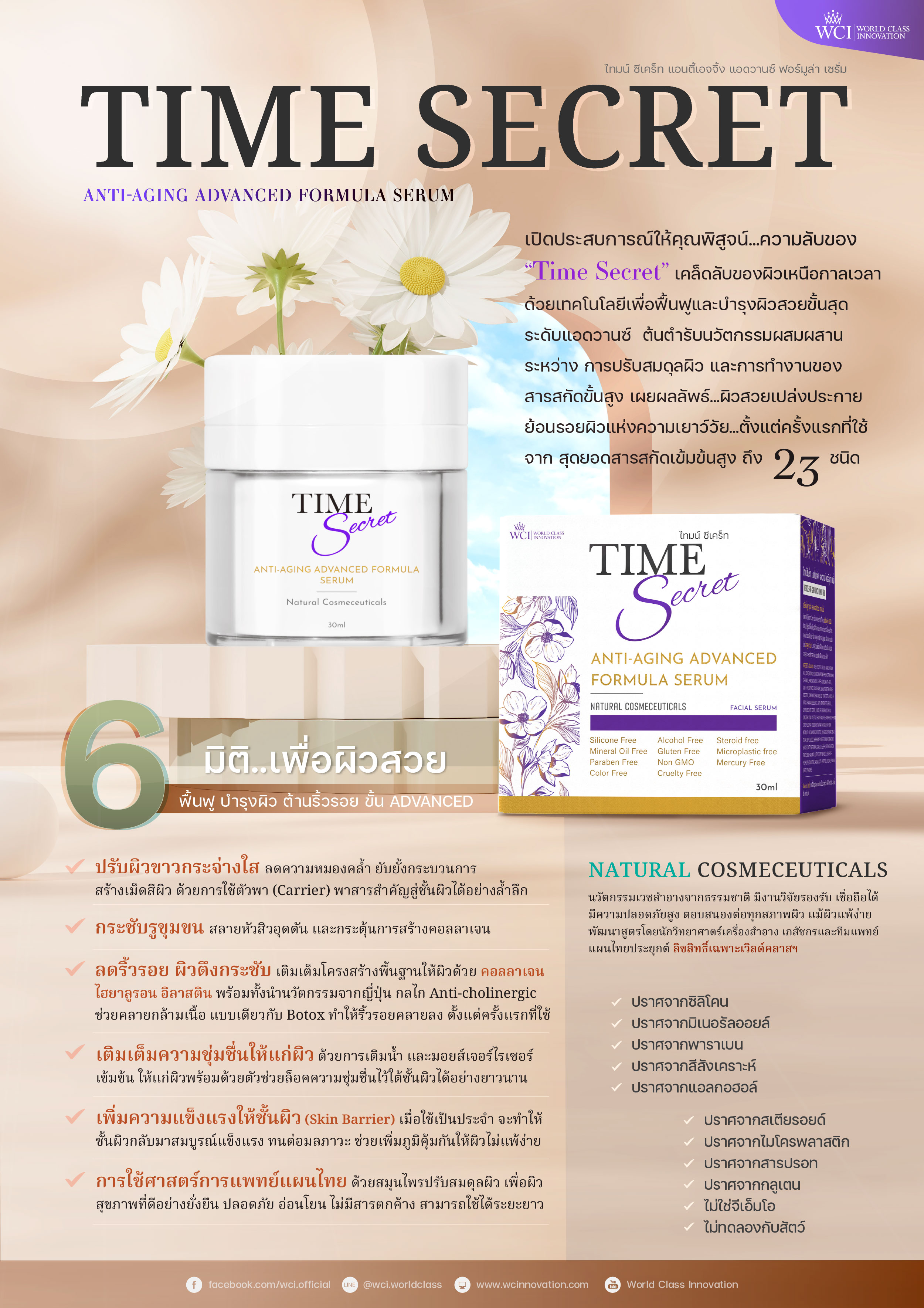 Time Secret ANTI-AGING ADVANCED FORMULA SERUM – World Class Innovation